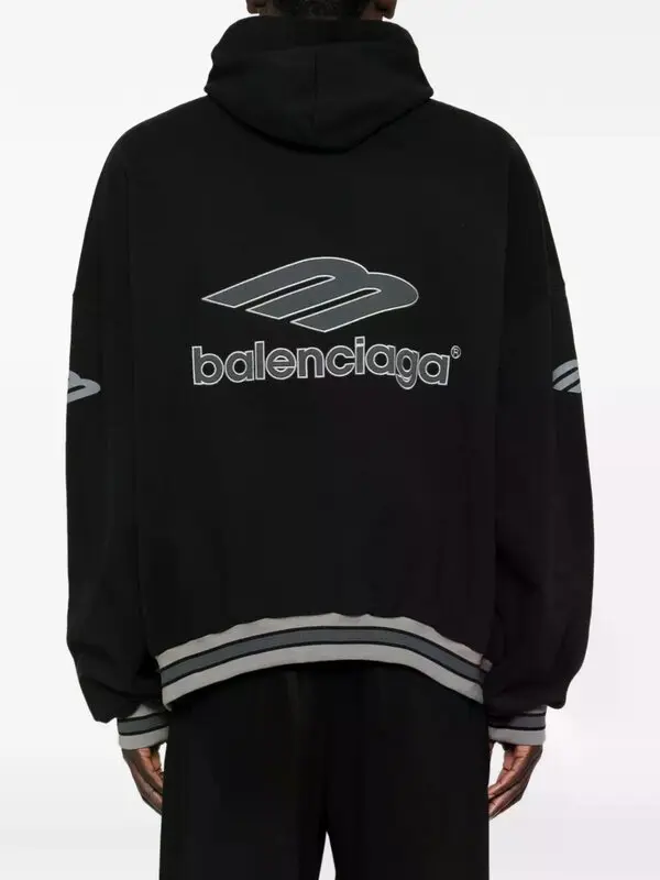 Balenciaga Logo-lettering Hoodie