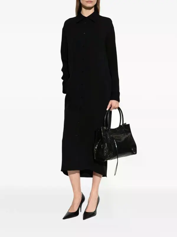 Balenciaga Open-back Midi Shirt Dress