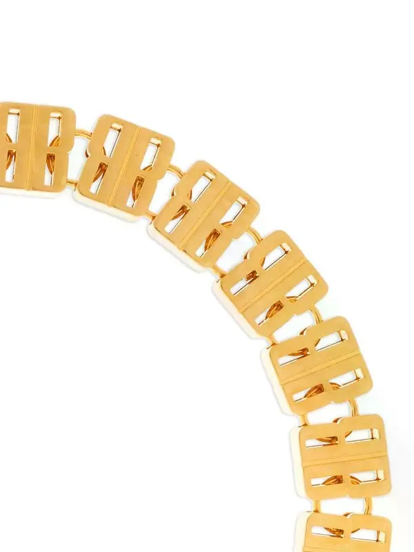 Balenciaga Logo-lettering Nano-link Necklace