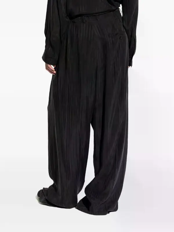 Balenciaga Striped Drawstring Trousers