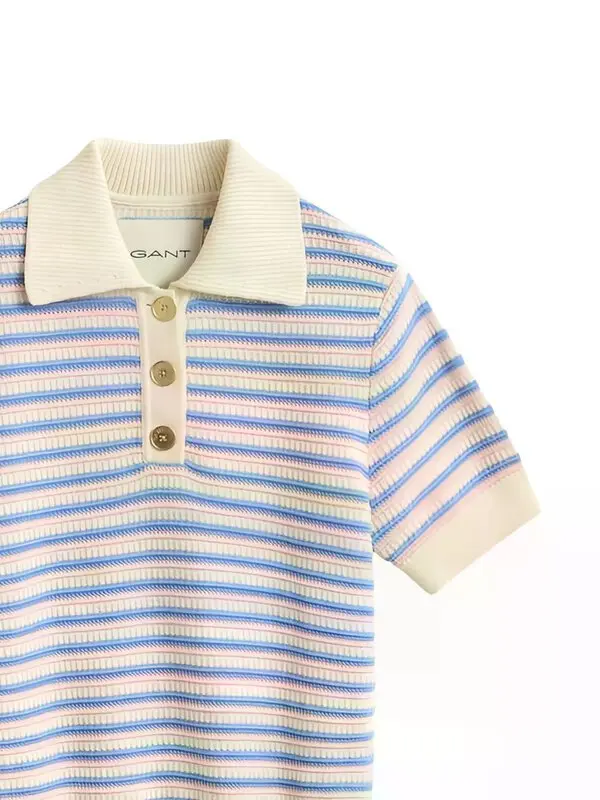 Gant Striped Short-sleeve Polo Shirt
