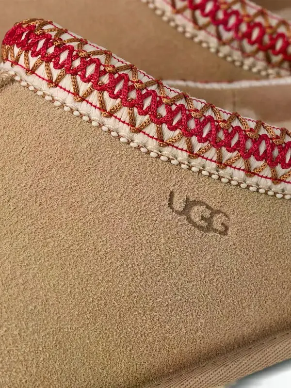 UGG Tasman Embroidered Suede Slippers