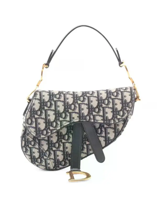 Dior Oblique Jacquard Shoulder Bag - Neutrals
