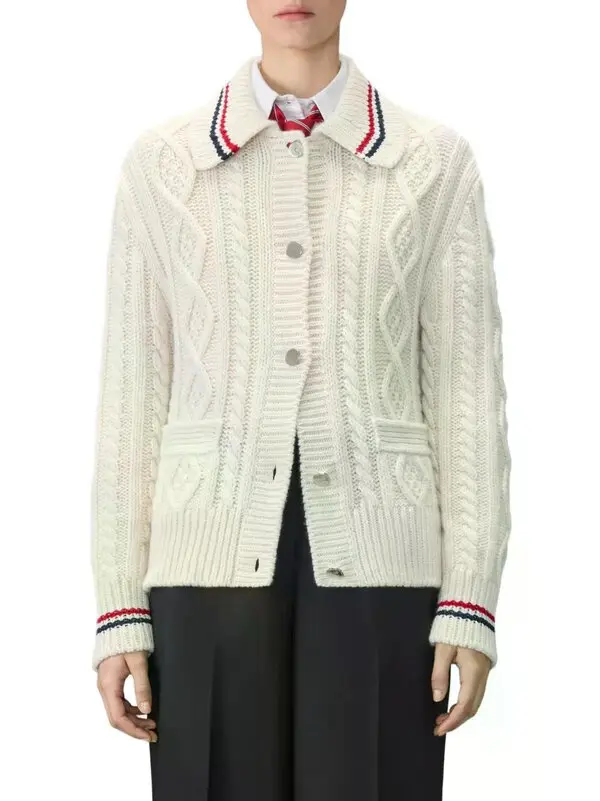 Thom Browne Cashmere Aran Cable-knit Sweater