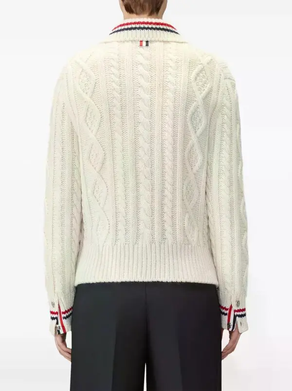 Thom Browne Cashmere Aran Cable-knit Sweater