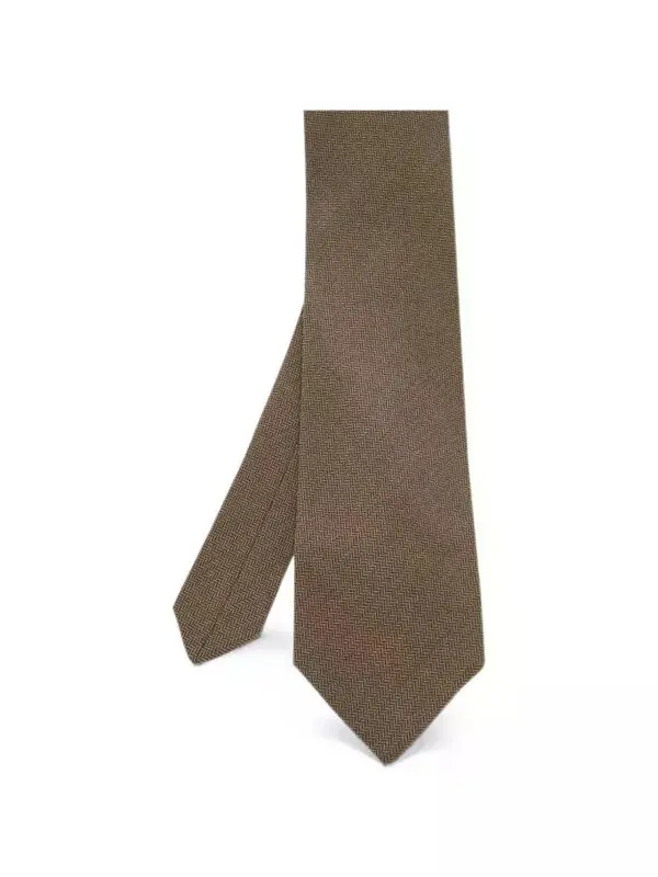 Giorgio Armani Wool Tie - Brown