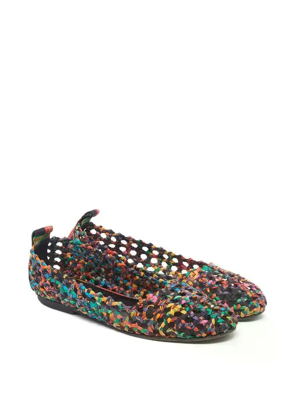 Hermès Minorque Woven Ballet Flats