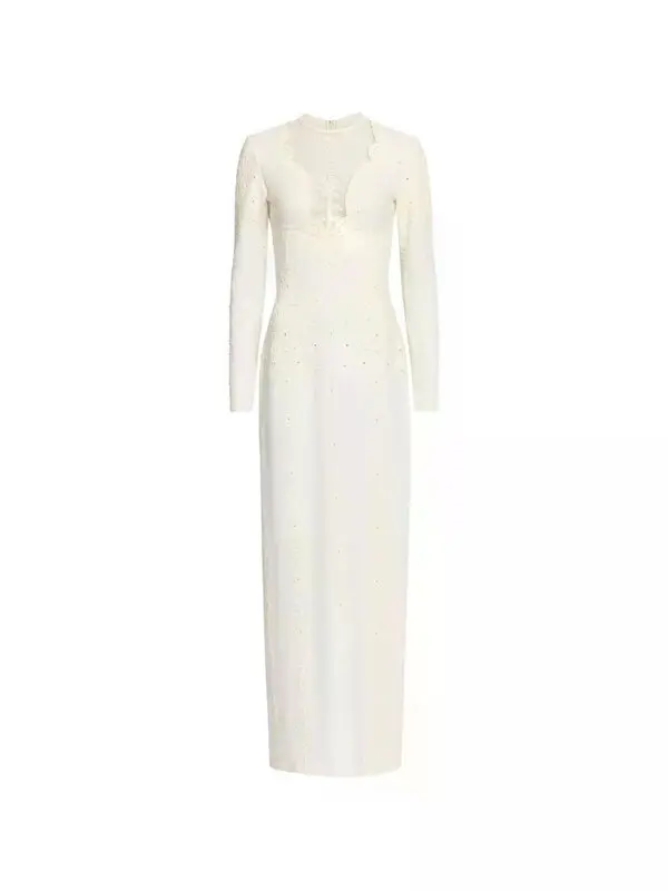 Elie Saab Long Sleeve Maxi Dress