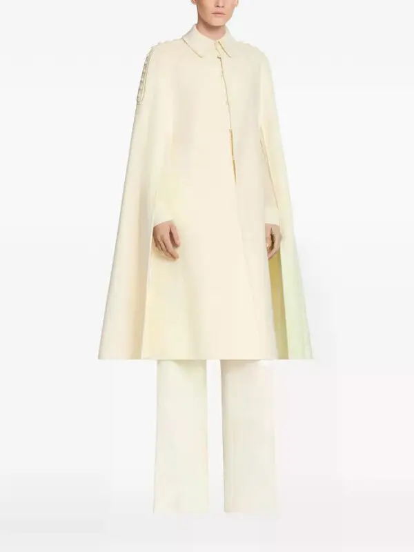 Elie Saab Embellished Cape - Neutrals