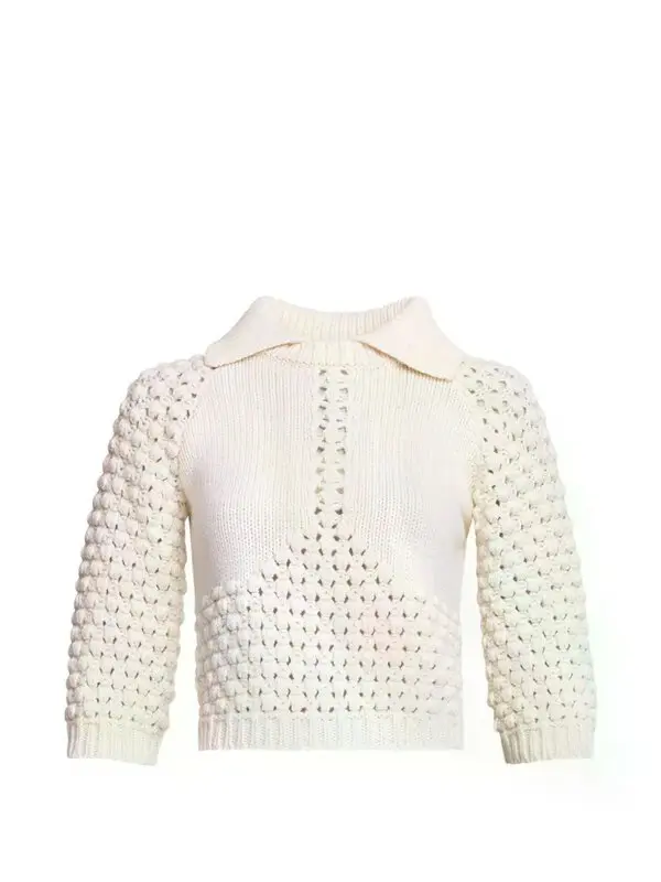 Elie Saab Polo Collar Sweater