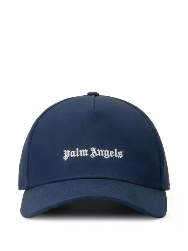 Palm Angels Logo-embroidered Baseball Cap - Blue