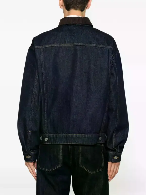 Nn07 Roy 1882 Corduroy-collar Denim Jacket