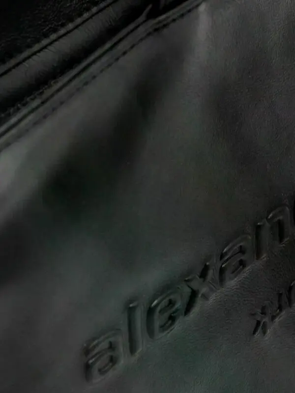 Alexander Wang Embossed Logo Leather Tote Bag
