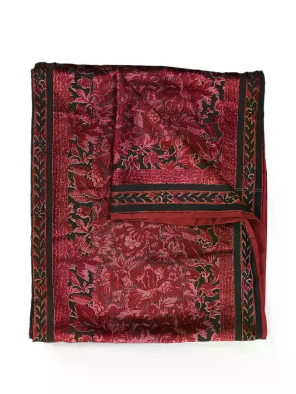 Kenzo Floral-print Scarf - Red
