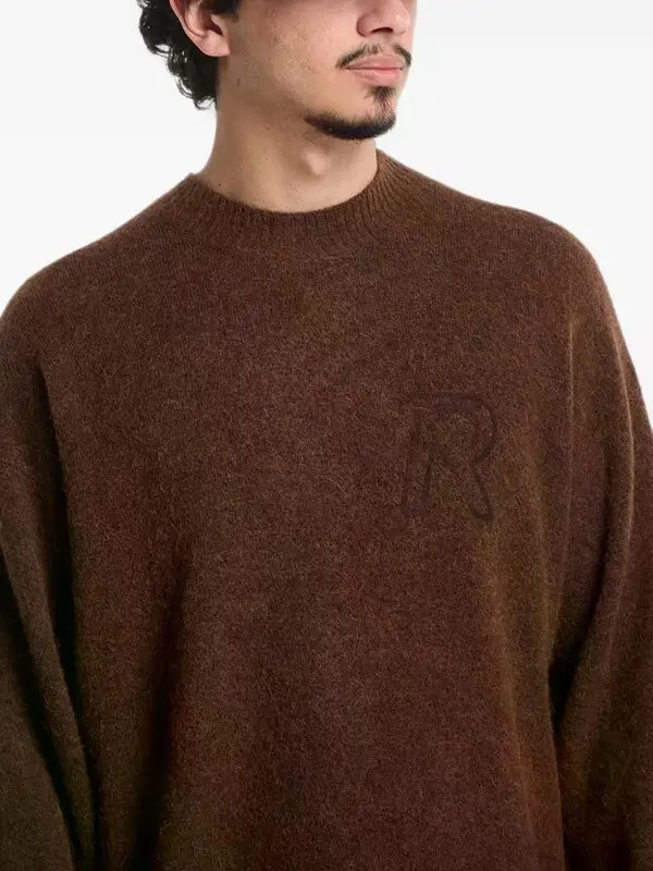 REPRESENT Embroidered Crew Neck Sweater