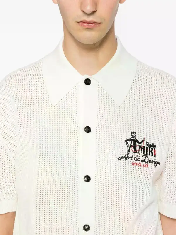 Amiri Studio Logo-embroidered Shirt