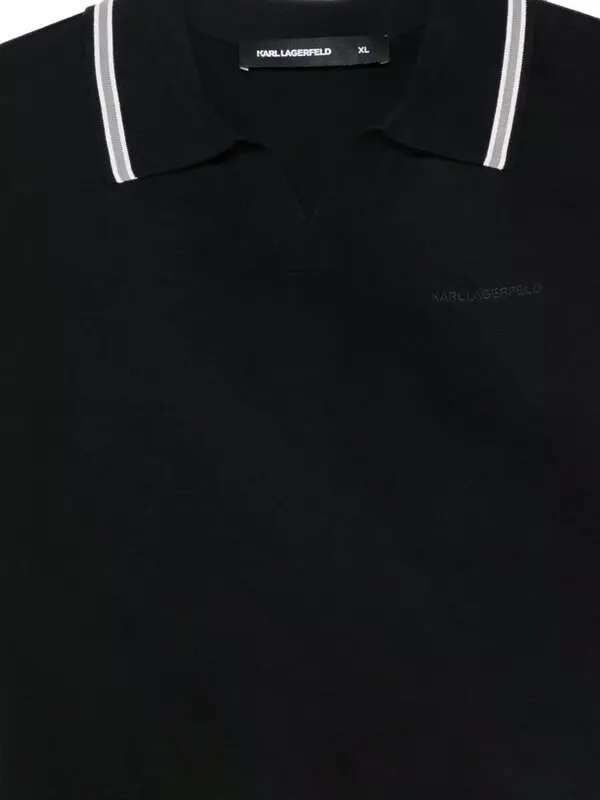 Karl Lagerfeld Tipped-collar Short-sleeve Polo Shirt