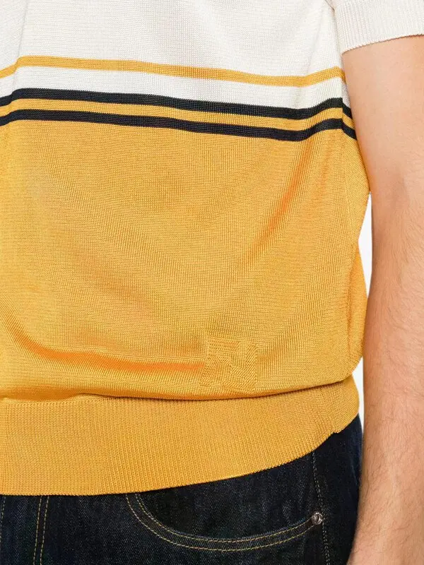 Fendi Striped Polo Shirt