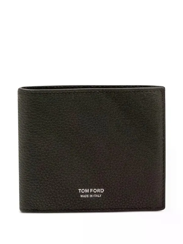 TOM FORD Grainy Leather Bifold Wallet - Black