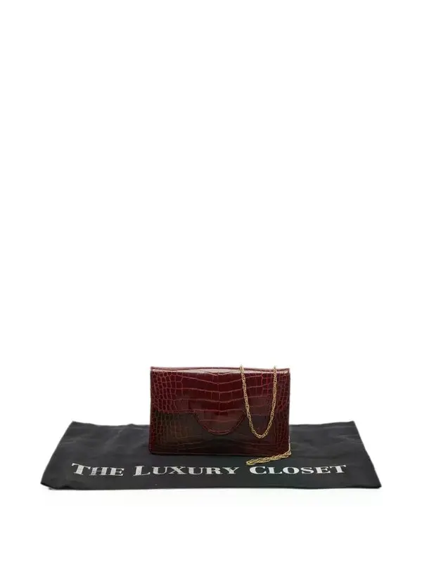 ASPINAL OF LONDON Ava Croc-embossed Shoulder Bag