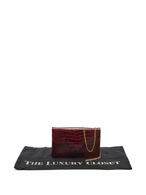 ASPINAL OF LONDON Ava Croc-embossed Shoulder Bag
