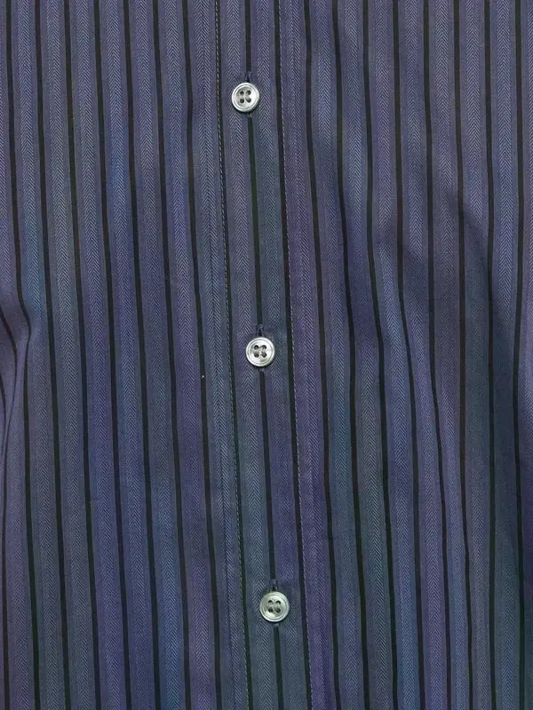 Hugo Boss Striped Short-length Button-down Cotton Shirt