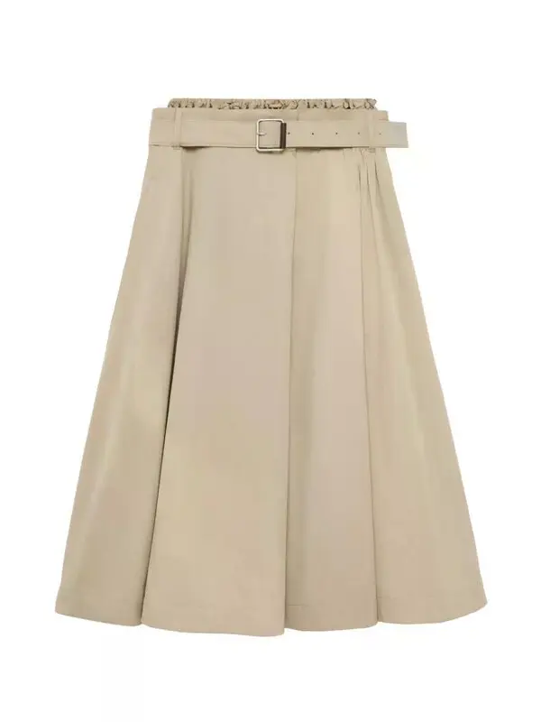 Loewe Belted Pleated Midi Skirt
