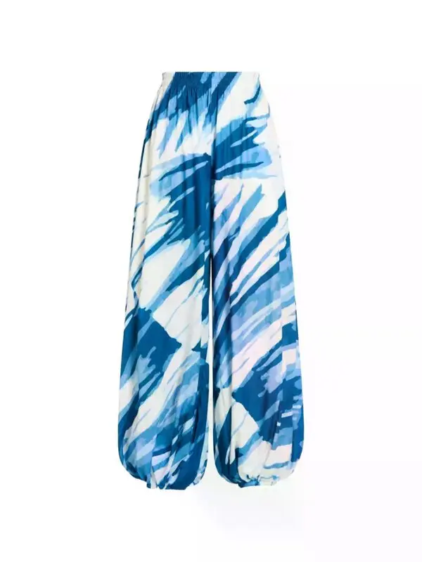 DIARRABLU Graphic Print Balloon-leg Trousers - Blue