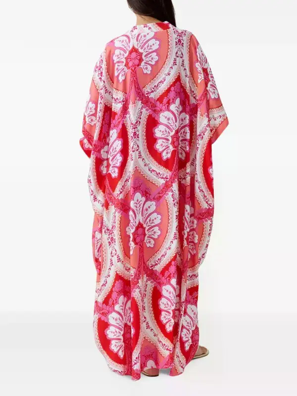 Melissa Odabash Carlotta Lace-up Maxi Dress