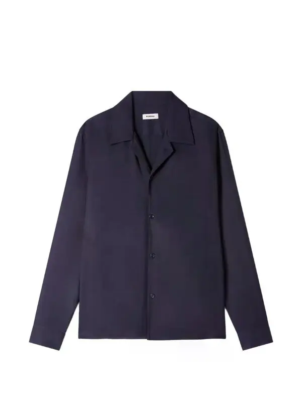 Sandro Long-sleeve Shark-collar Shirt