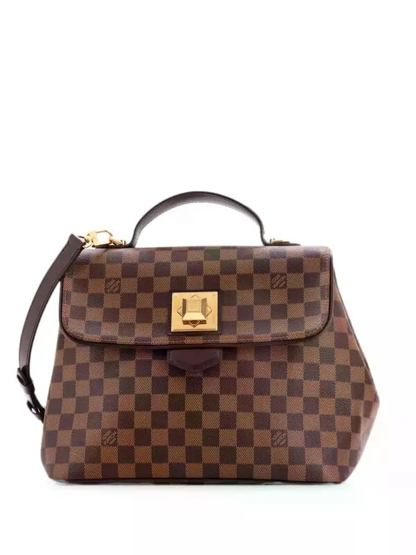 LOUIS VUITTON Damier Mm Bergamo Satchel - Brown