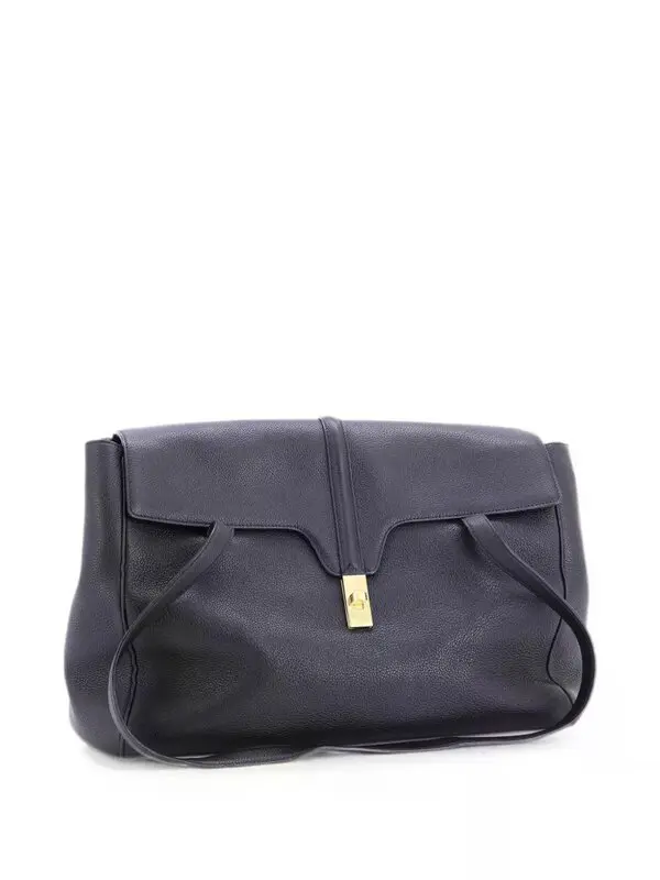 Celine Soft 16 Shoulder Bag In Grained Calfskin