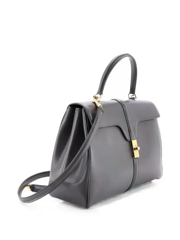 Celine 16 Top Handle Bag In Smooth Calfskin