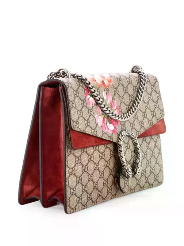 Gucci Dionysus Blooms Print Gg Coated Canvas Medium Shoulder Bag - Brown
