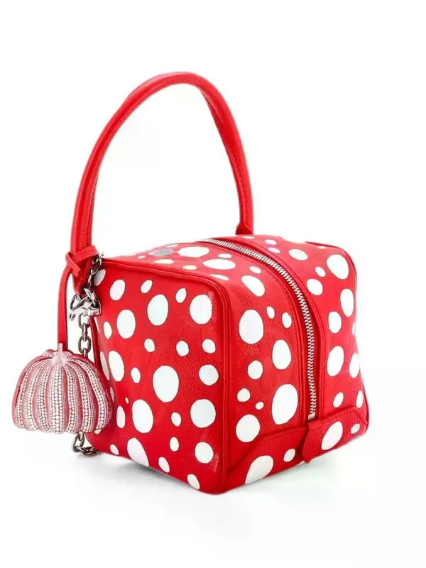 LOUIS VUITTON Yayoi Kusama Infinity Dots Monogram Empreinte Giant Satchel - Red
