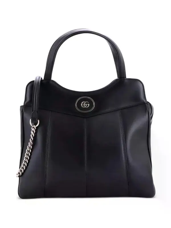 Gucci Petite Gg Quilted Leather Medium Tote Bag - Black