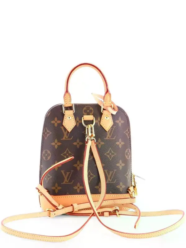LOUIS VUITTON Alma Monogram Canvas Backpack