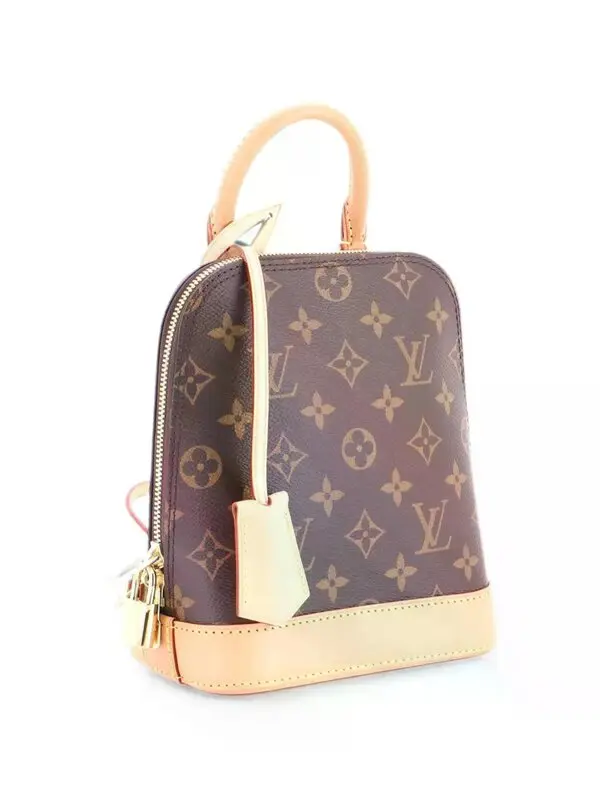LOUIS VUITTON Alma Monogram Canvas Backpack