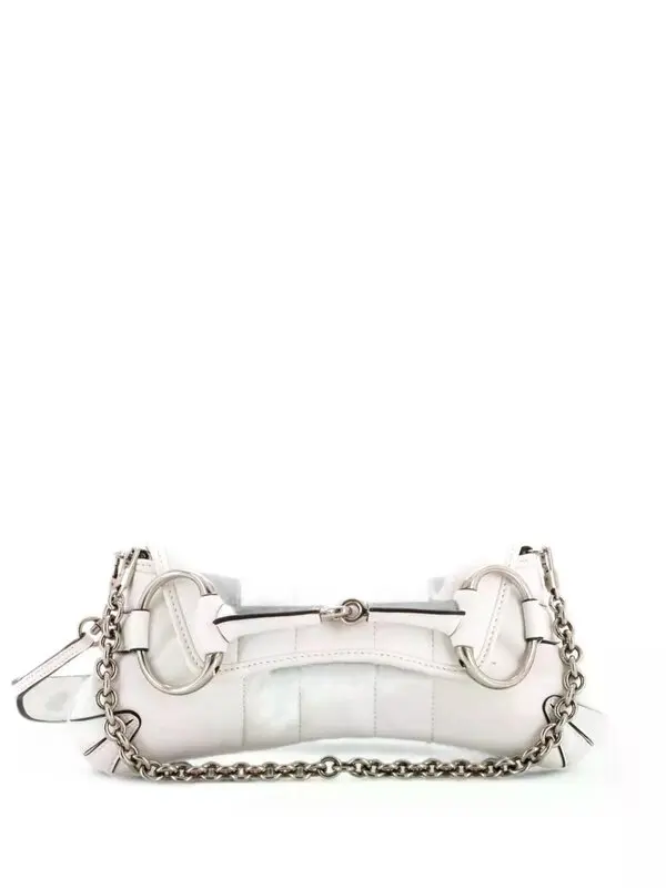 Gucci Horsebit Chain Vertical Quilted Leather Small Shoulder Bag - Black