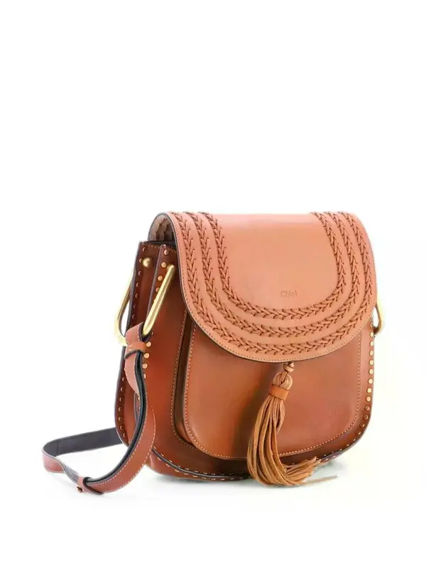 Chloé Hudson Whipstitch Leather Medium Crossbody Bag