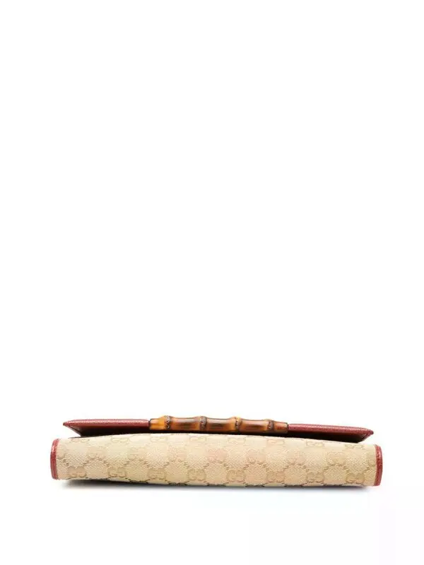 Gucci Gg Canvas Bamboo Bar Crossbody Bag