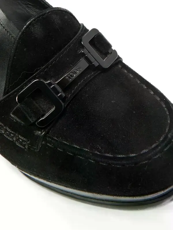 TOD'S Suede Block-heel Pumps