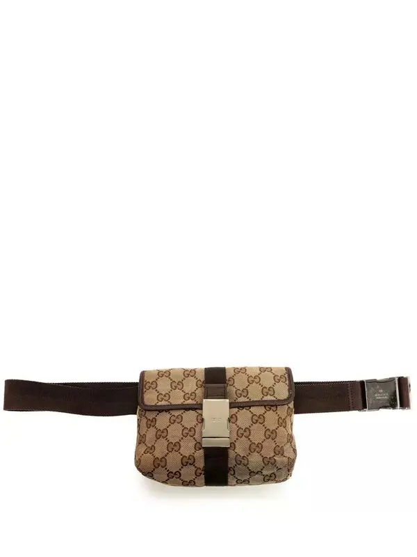 Gucci Gg Canvas Belt Bag - Neutrals