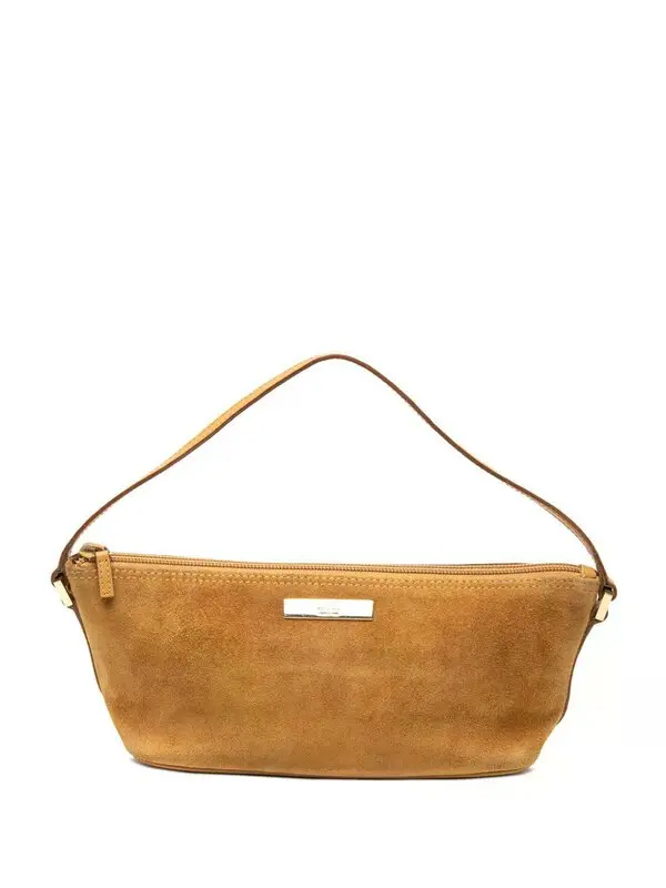 Gucci Suede Boat Shoulder Bag