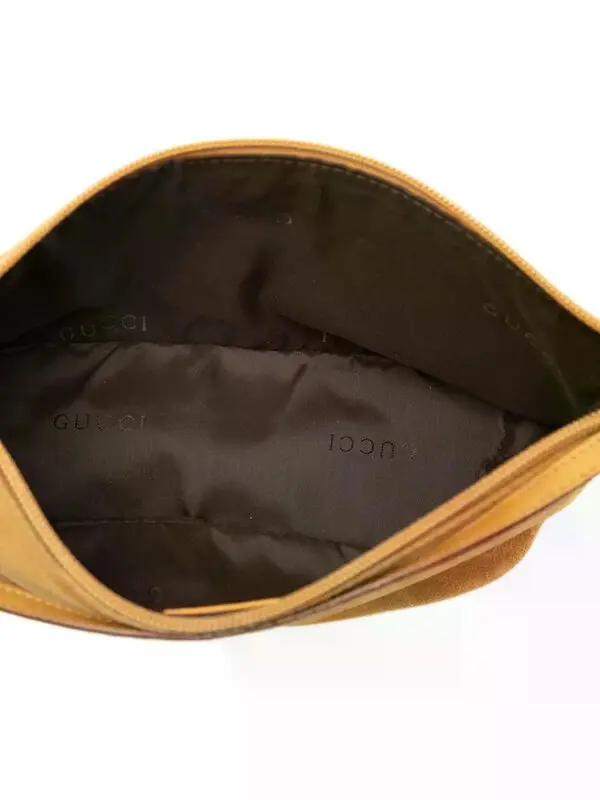 Gucci Suede Boat Shoulder Bag