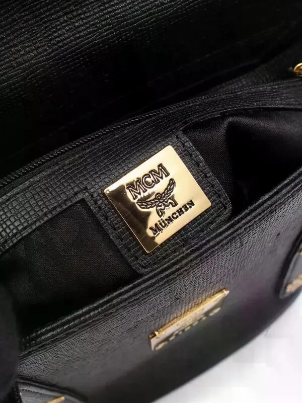 Mcm Logo-stud Embellished Tote Bag