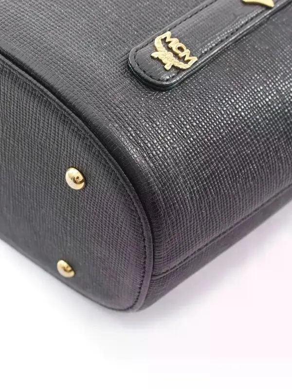 Mcm Logo-stud Embellished Tote Bag