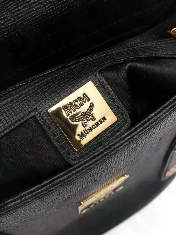 Mcm Logo-stud Embellished Tote Bag