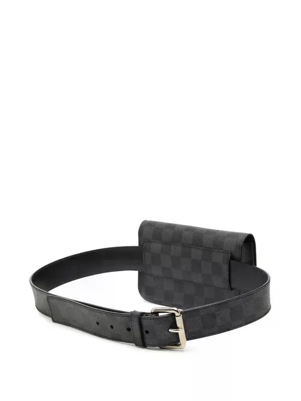 LOUIS VUITTON Damier Graphite Pochette Homme Belt Bag - Black