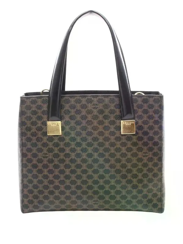 Celine Macadam Coated Canvas Handbag